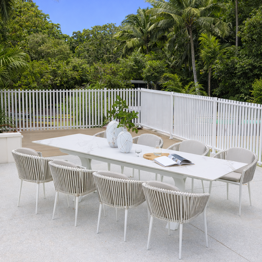 Buy Carson Extension & Artemis Peapod Dining Setting - 9...