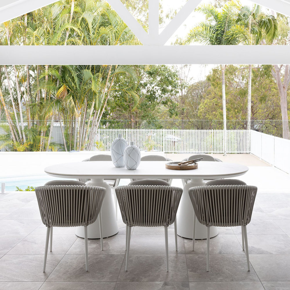 Buy Ponte & Artemis Peapod Dining Setting - 7 pce White